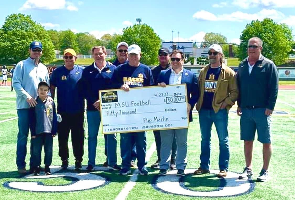 RFAA Donates at Spring Game – Racer Football Alumni Association, LLC